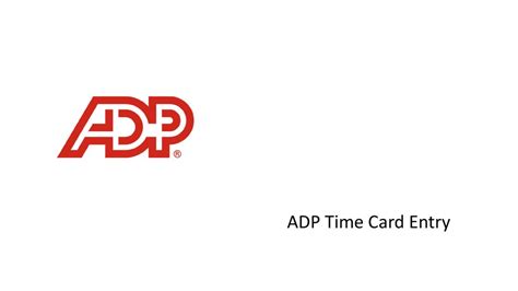 Image result for ADP Time Card