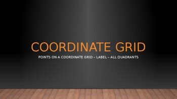 Coordinate Grid - Points On Graph Label - All Quadrants | TPT