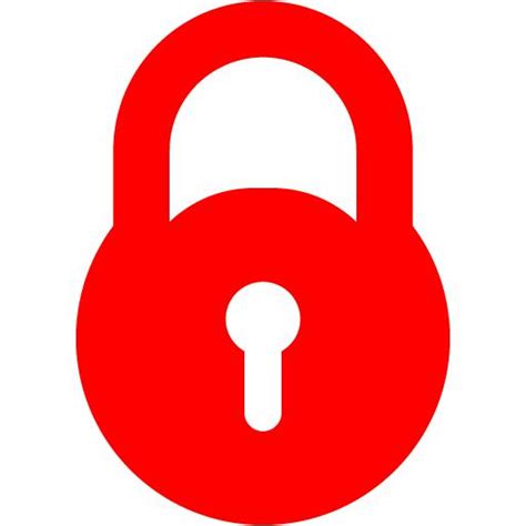 Image result for Red Computer Lock Icon