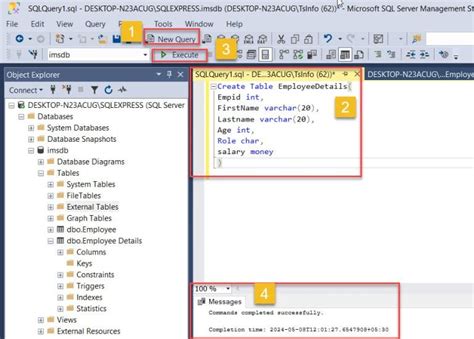 Image result for How to Create a Table in SQL Server Database