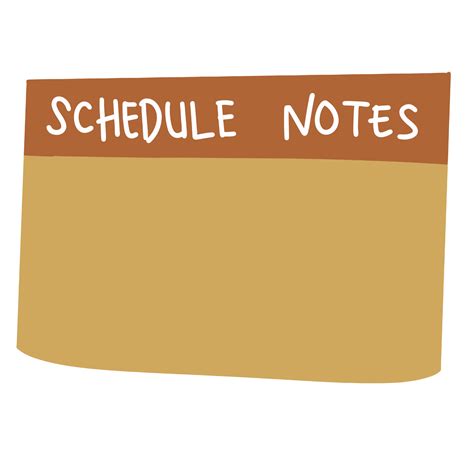 Image result for How to Write Schedule Note Sample