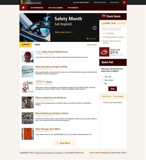 Image result for Intranet Interface