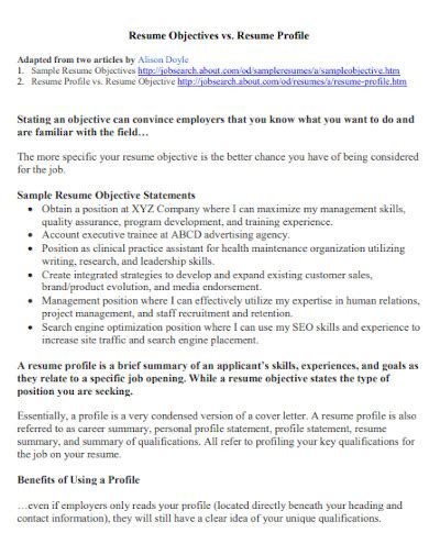 Image result for Objective Statement Definition