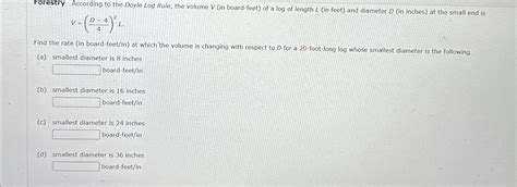 Image result for Doyle Log Rule Chart