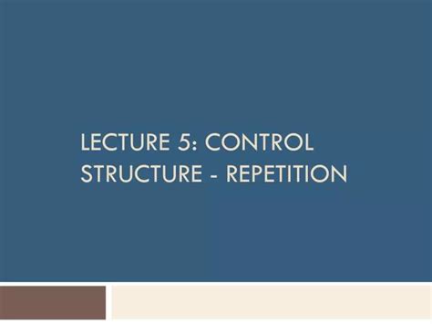 Image result for Repetition Control Structure