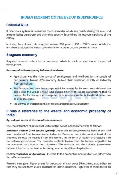 Image result for Indian Economic Development Class 12 Chapter 1