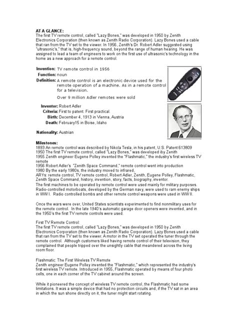 Image result for Panasonic First Remote Control