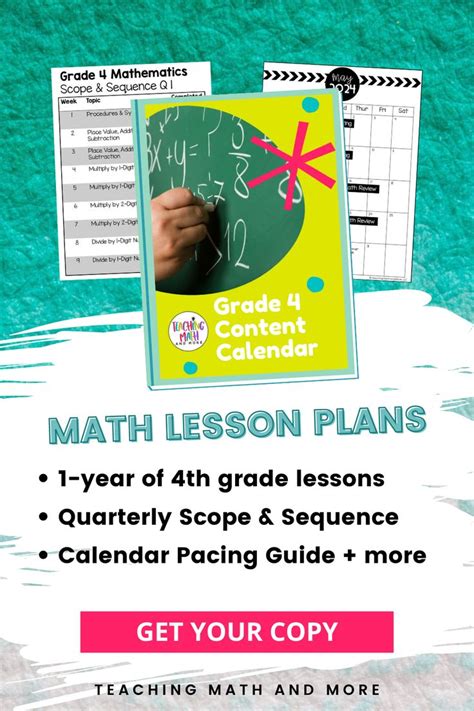 Image result for 4th Grade Lesson Math Template