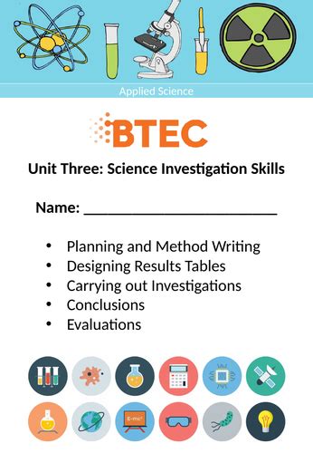 Image result for BTEC Applied Science Transition Work