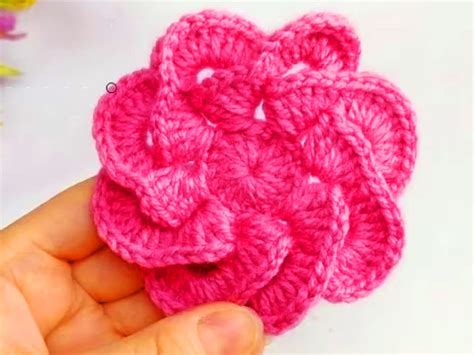 Image result for 3D Crochet Flower Patterns