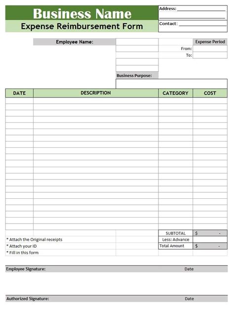 Image result for Expense Claim Form