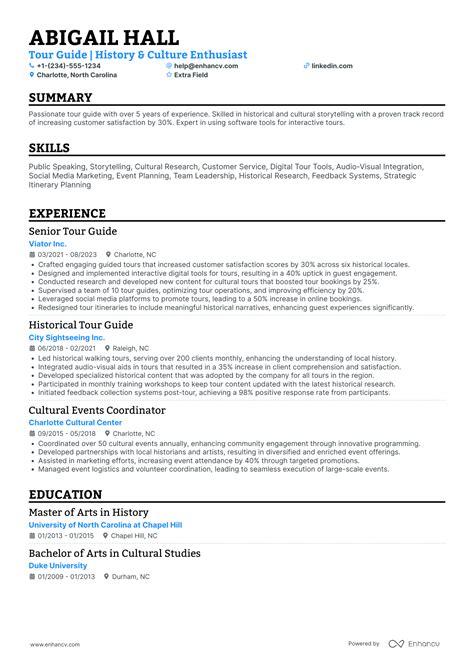 Image result for Example of Tour Guide Profile