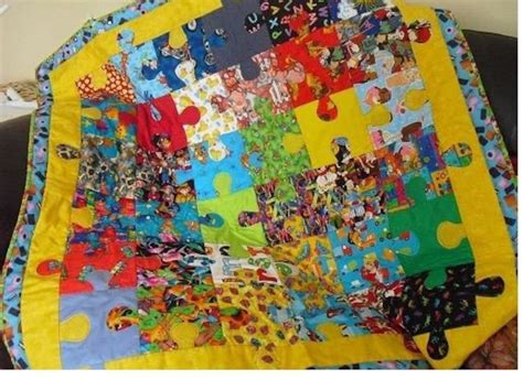 Image result for Jigsaw Quilt Pattern