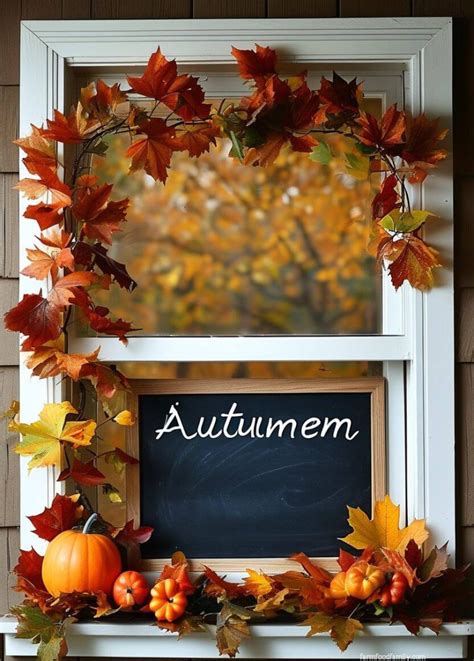 Image result for Fall Season Window Decorations