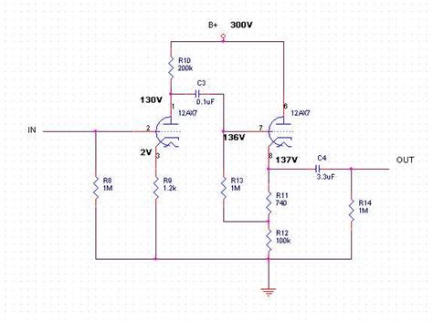 Image result for Tube Preamp Schematic