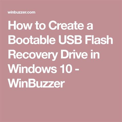 Image result for Bootable USB Recovery Windows 10