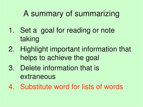 Image result for Summarizing Process