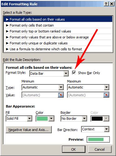 Image result for Conditional Formatting Data Bars