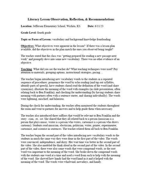 Image result for English Lesson Observation