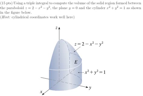 Image result for Finding the Volume of Parabloid Using Triple Integrals