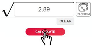 Image result for Square Root Calculator Decimals