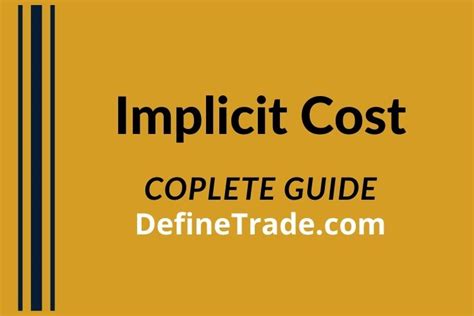 Image result for Implicit Cost