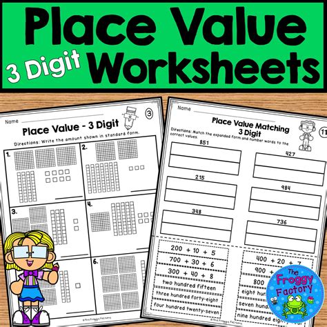 Image result for Place Value 3-Digit Numbers Worksheets