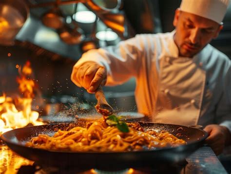 Image result for Chef Cooking Pasta