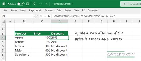 Image result for Switch Function Excel
