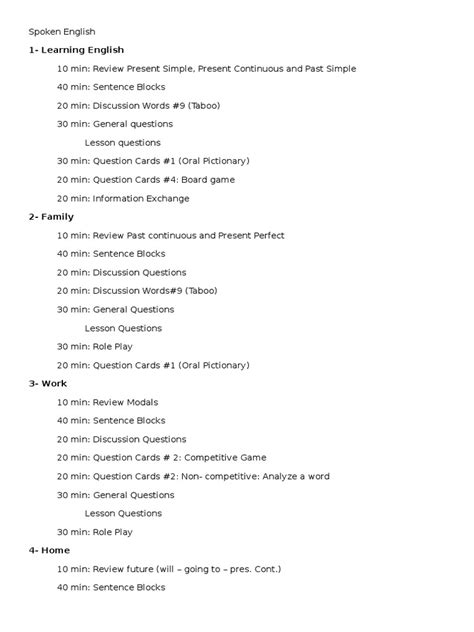 Image result for 4 Week Course Outline for English Study