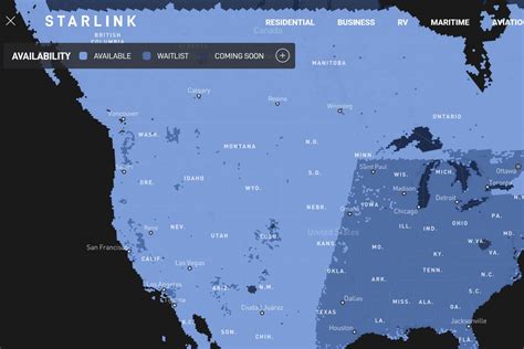 Image result for Starlink Internet Coverage Map