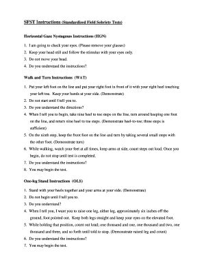 Image result for SFST Test