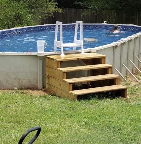 Image result for Above Ground Pool Steps