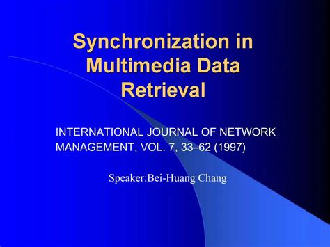 Image result for Synchronization in Multimedia