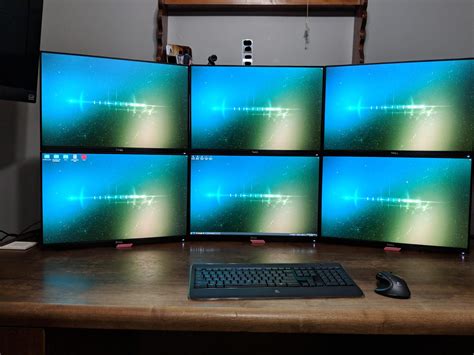 Image result for 6 Monitor Computer Set Up
