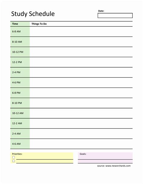 Image result for How to Make a Study Timetable On Excel
