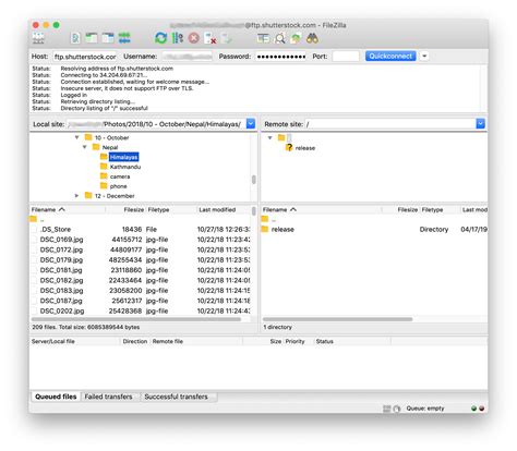 Image result for FileZilla Interface
