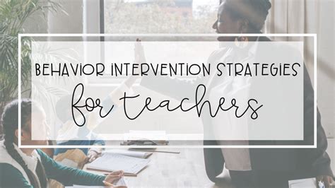 Image result for Behavior Intervention Strategies