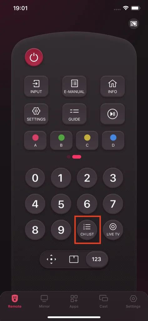 User Manual of Remote for LG TV | BoostVision