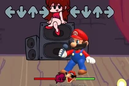 Image result for Smg4 Mario FNF Menu Mod