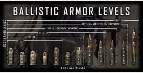 Image result for Ballistic Levels Chart