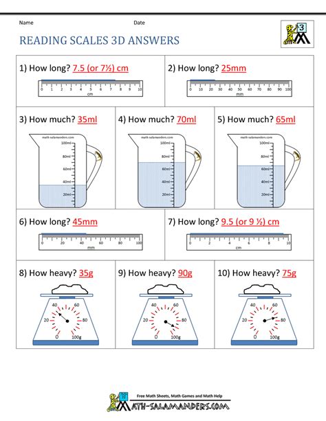 Image result for 3rd Grade Math Measurement