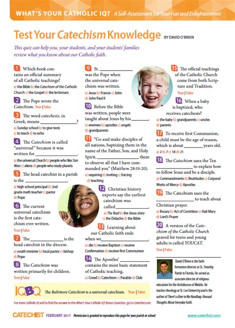 Image result for Catholic Catechism Questions