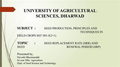 Image result for Seed Replacement Rate Formula