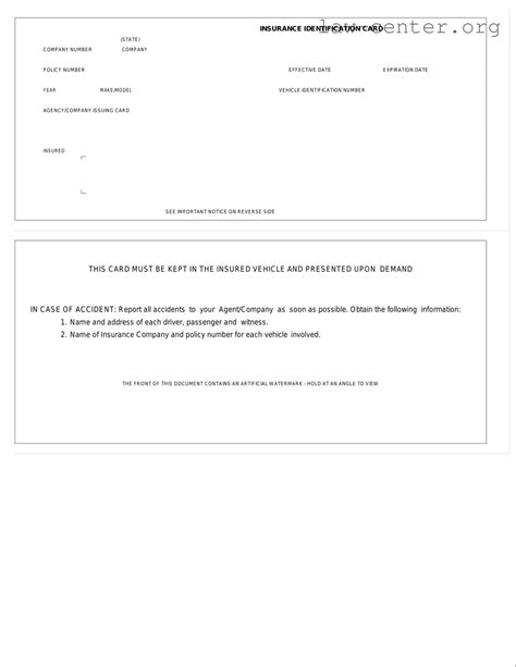 Image result for Auto Insurance Card