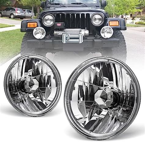 Image result for 7 Inch Round LED Headlight