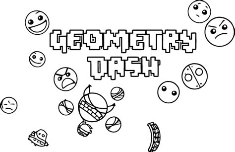 Image result for Geometry Dash Coloring Pages