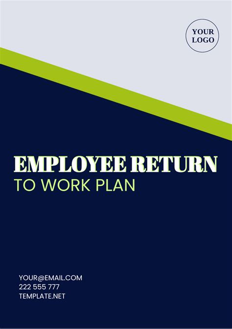 Image result for Return to Work Program Template