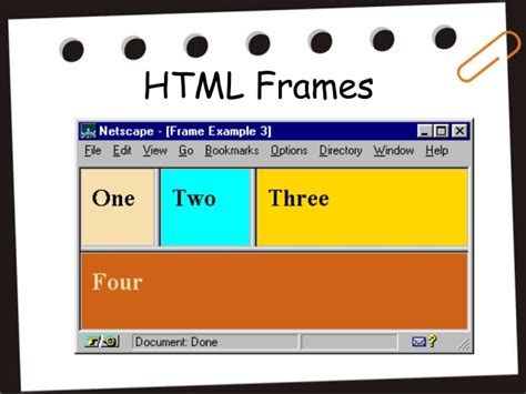 Image result for HTML Frames