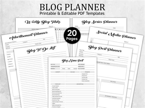 Image result for Free Download Printable Blog Post Planner